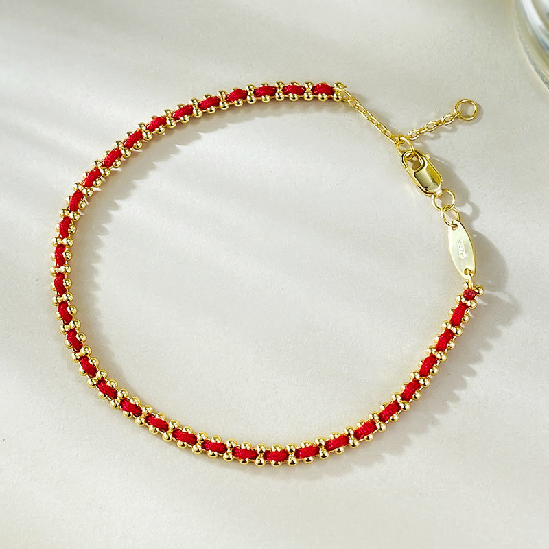 Benming Year redline French Red String Bracelet Female Transfer ...