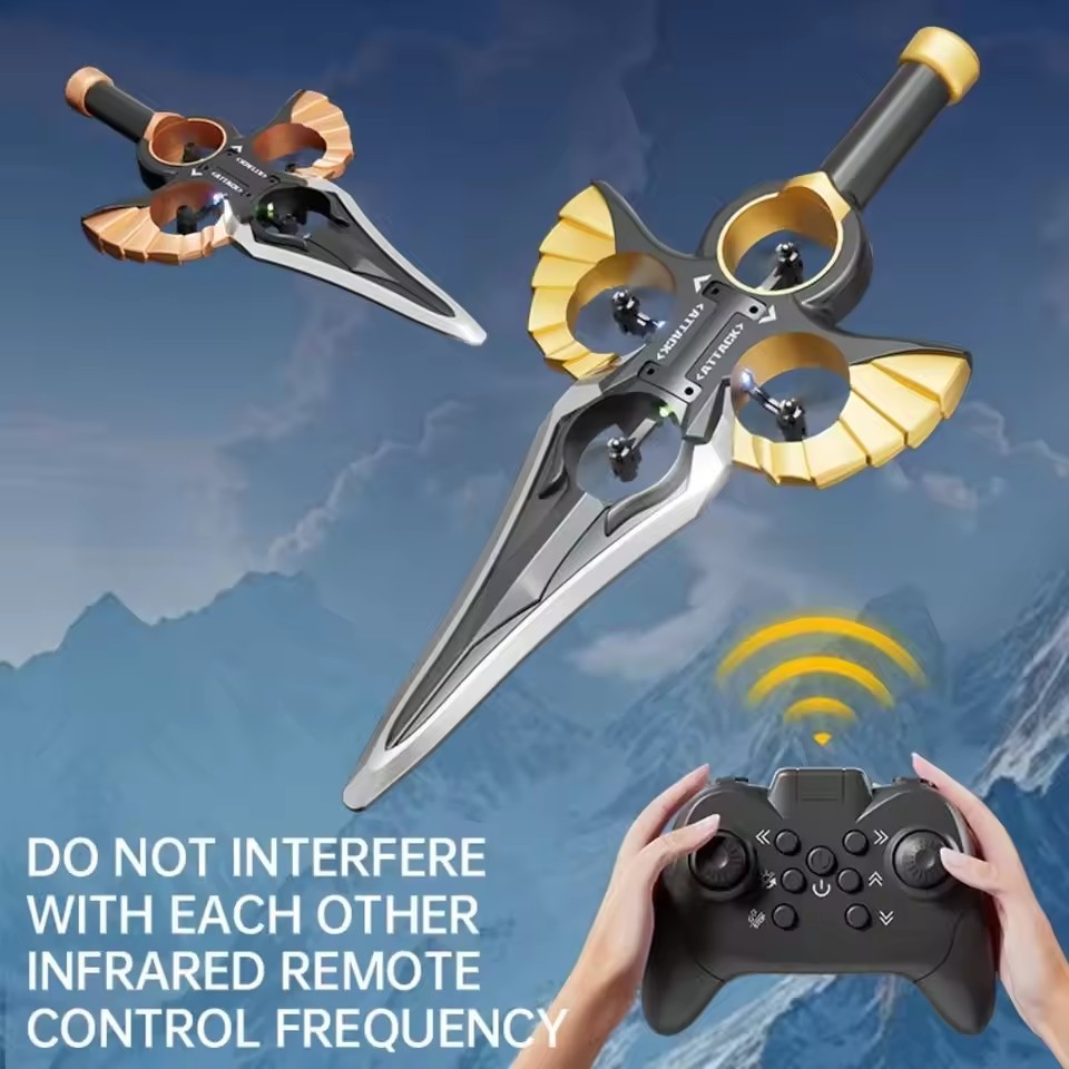 2.4G Remote Control Stunt Flying Sword Aircraft Gravity Sensing RC ...