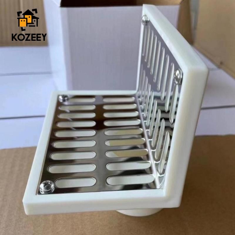 KOZEEY Side Floor Drain Anti Backflow Bathroom Corner Side Drain ...
