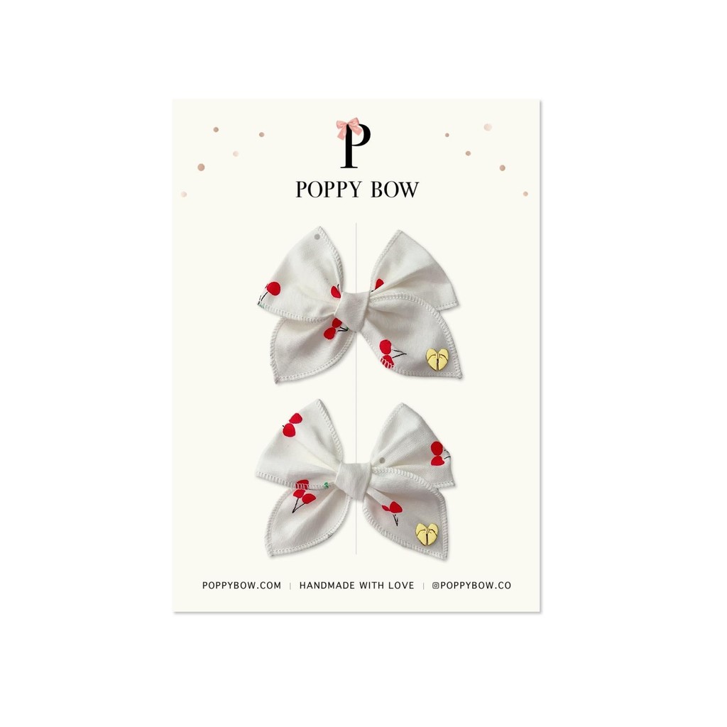 Poppy Bow Premium Petite Bella Set // Sweet Cherry | Shopee Malaysia