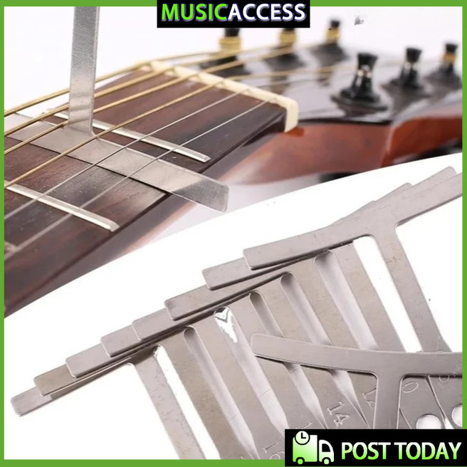 9 PCS Guitar Bas Metal Under String Radius Gauge Set Fretboard Builder ...