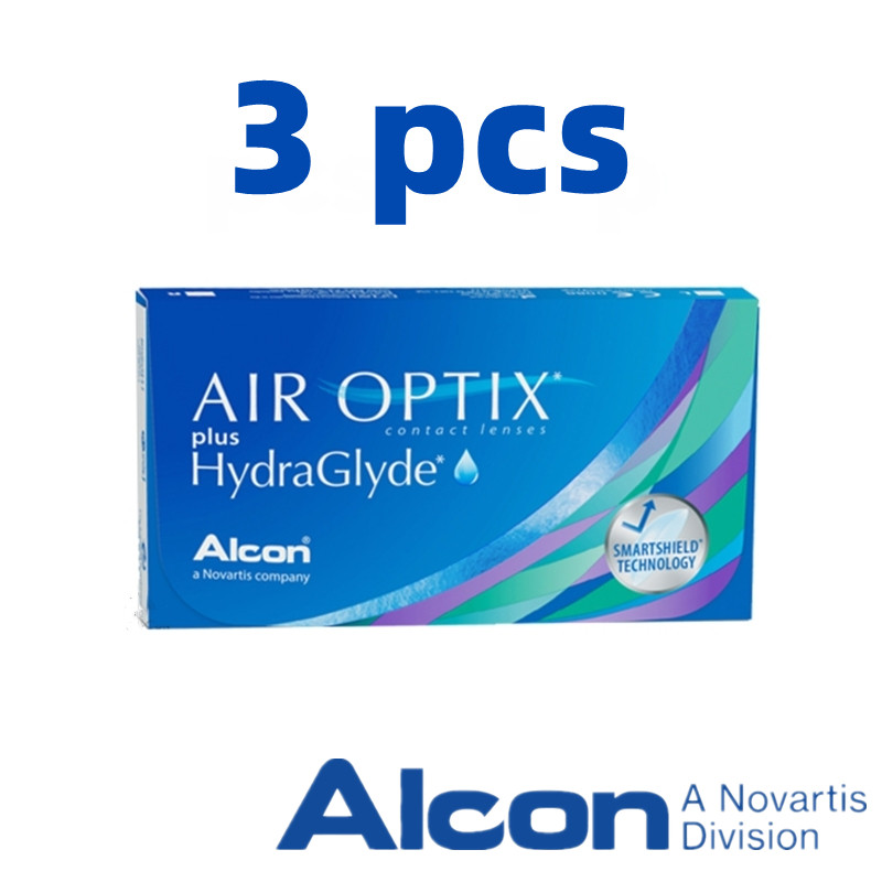 (3 PCS) Alcon Air Optix Plus HydraGlyde Silicone Hydrogel Monthly ...
