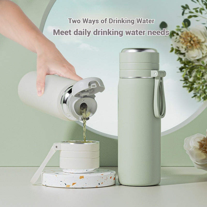 316 Stainless Steel Tumbler Large Capacity Tea Infuser Water Bottle ...