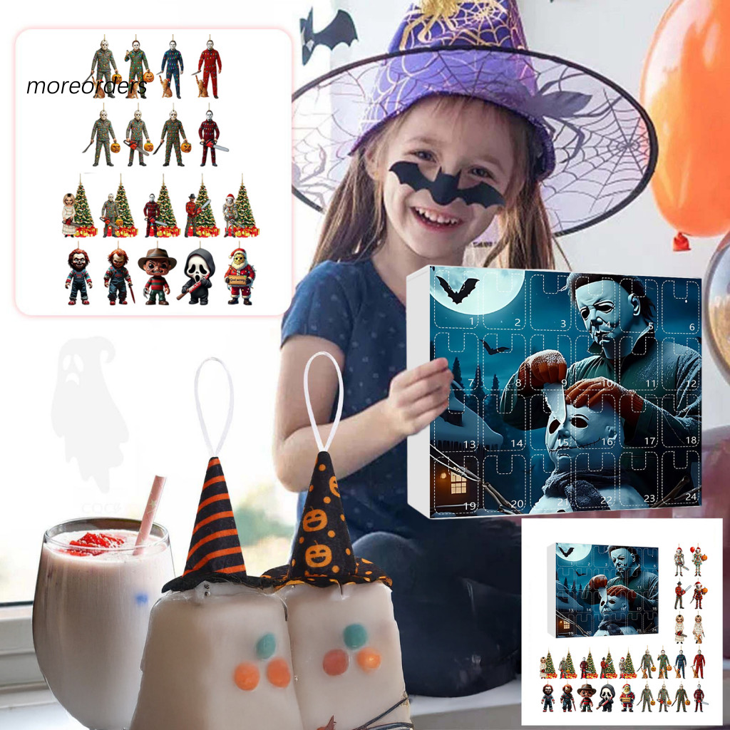 moreorders| 24-day Halloween Countdown Calendar Festive Halloween ...