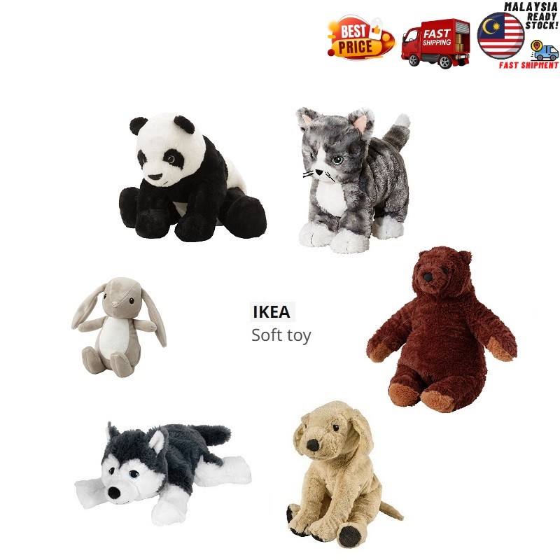 MINIKEA Children Soft Toy . Animal Plush Toys . Bunny . Panda . Husky ...