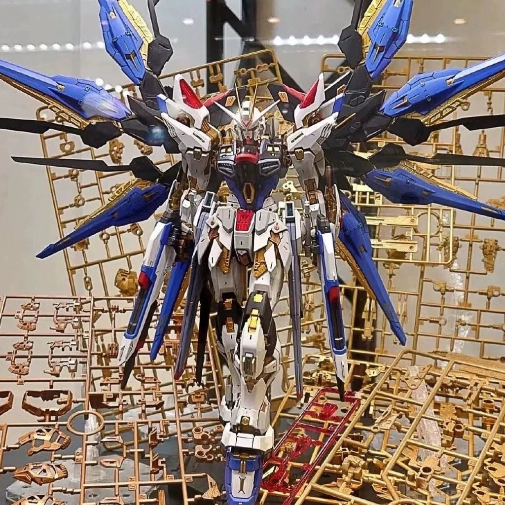 Gundam Model RG Strike Freedom Light Wing Blue Red Heresy Unicorn ...