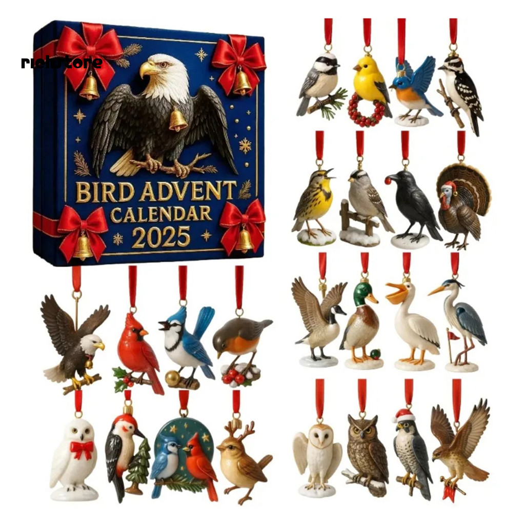 Realistic Bird Decorations 2025 Bird Advent Calendar Realistic Bird ...