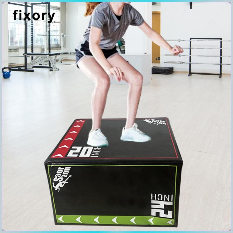 fixory 3 in 1 Soft Plyometric Jump Box Jumping Box Plyo Box Heavy Duty ...
