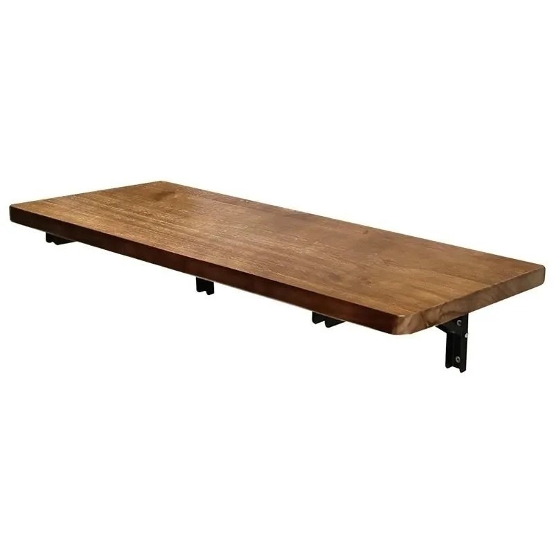 Wall-Mounted Solid Wood Dining Table Suspended Desk Wall-Mounted ...