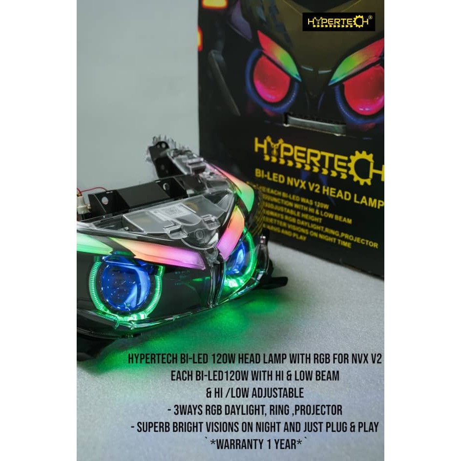 HYPERTECH BI-LED NVX V2 HEAD LAMP | Shopee Malaysia
