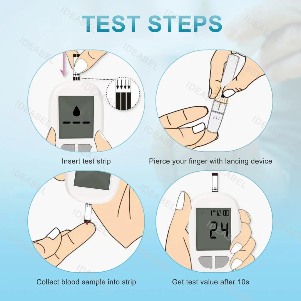 freestyle libre Blood Glucose Meter Glucometer Kit Diabetes Test 50pcs ...