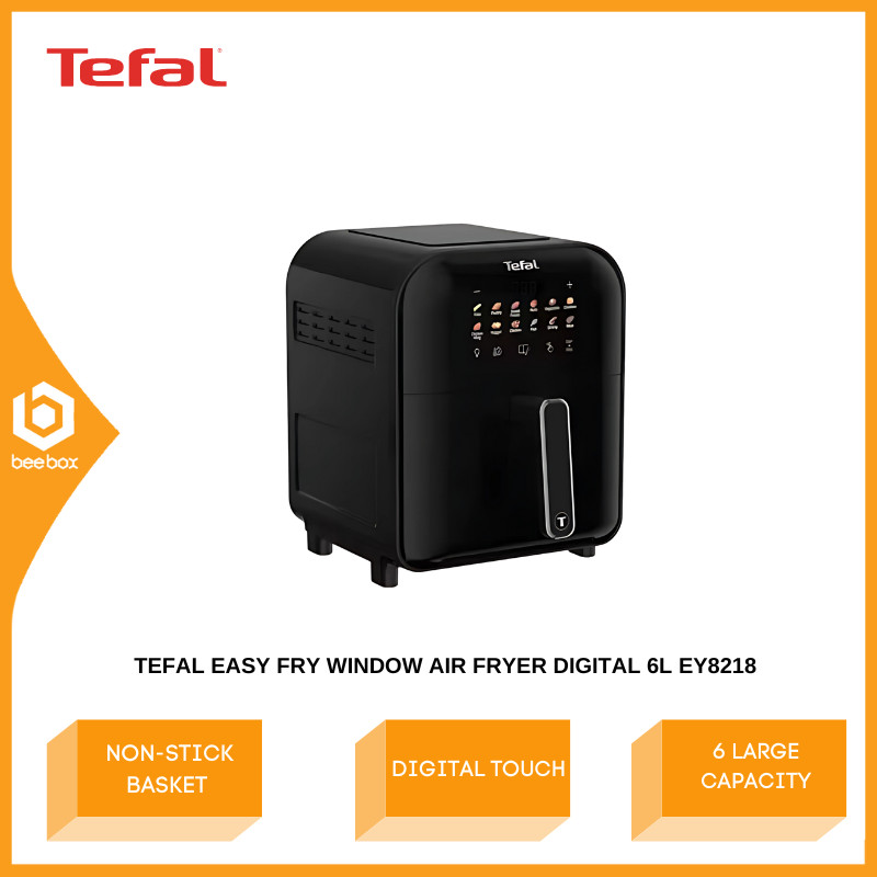 Tefal Digital Air Fryer 6L Capacity Digital Touch With Non-Stick Basket ...