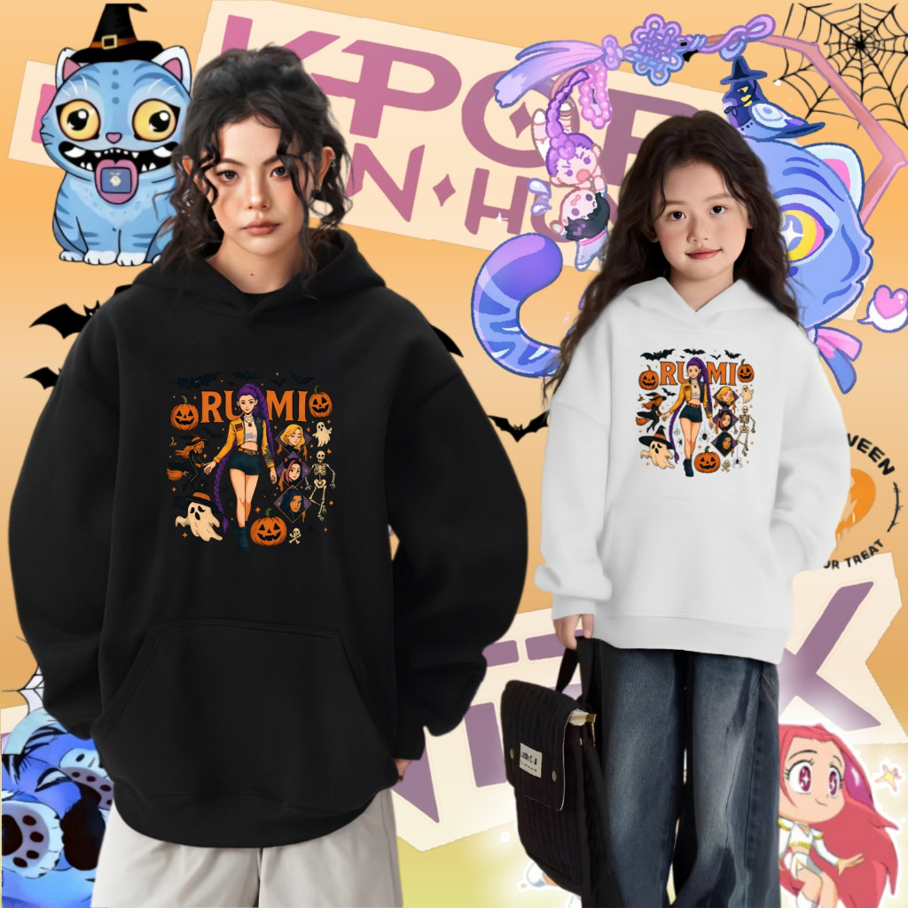 2025 Halloween Kids Hoodie Kpop Demon Hunter x Trick or Treat Pumpkin 120cm-3XL 47 | Shopee Malaysia