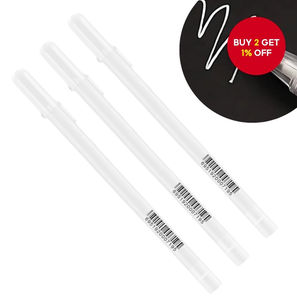 0.8mm White Neutral Pen Set, High-Quality Drawing and Sketching Pen Set ...