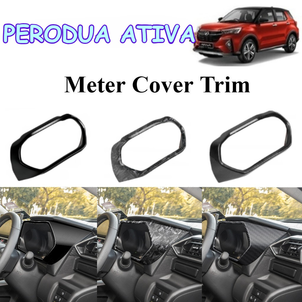 PERODUA ATIVA Interior Decoration Meter Cover Carbon Fiber/ Glossy ...