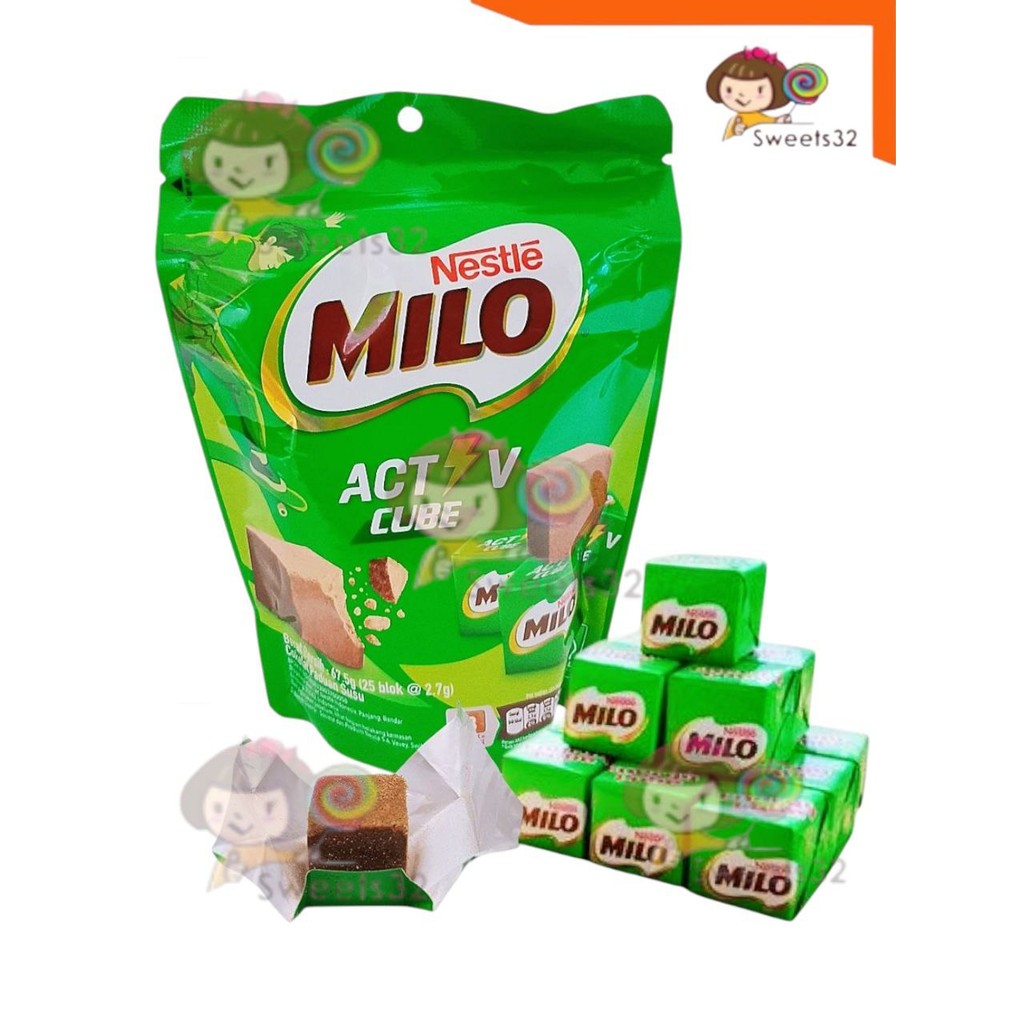 Nestle Milo Coklat Cube Chocolate 25pcs (Halal) | Shopee Malaysia