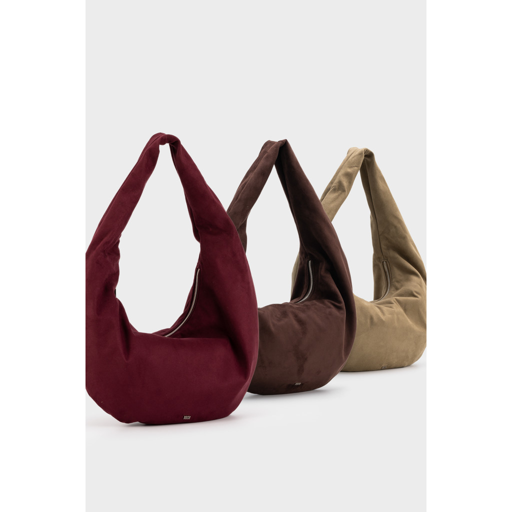 Nose Soft Draped Hobo Bag - Brown Beg Hobo Lembut Beralun - Coklat ...