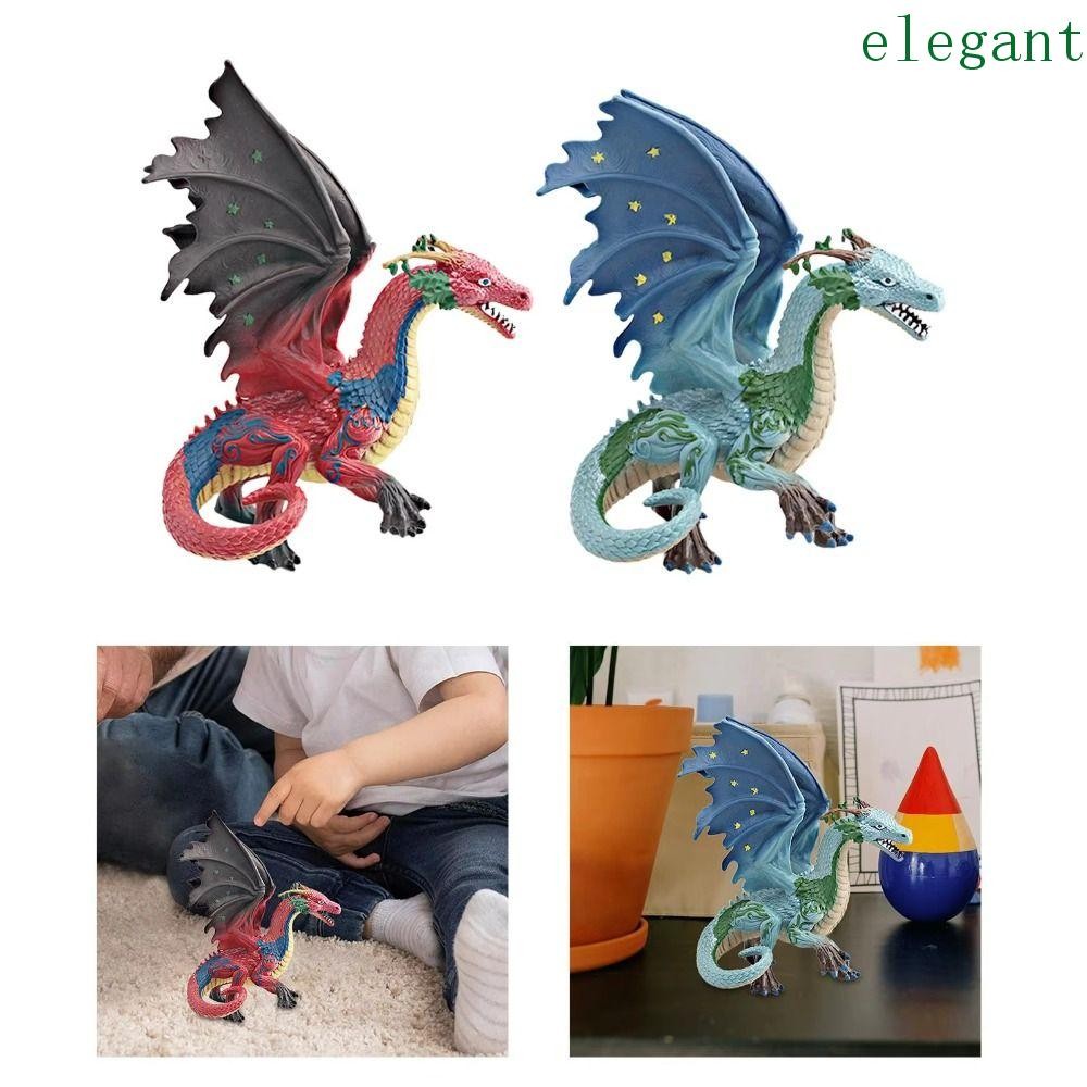 ELEGANT Dragon Mythical Creatures Toy, Simulation Warcraft Statue Myth ...