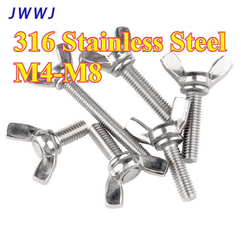 [Ready Stock] JWWJ 316 Stainless Steel Butterfly Wing Screw | Hand ...