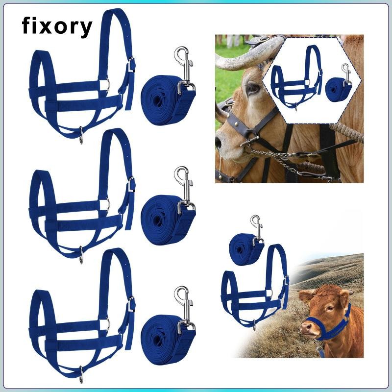 fixory Cow Halter with Lead Rope, Professional Harness for Calves And ...
