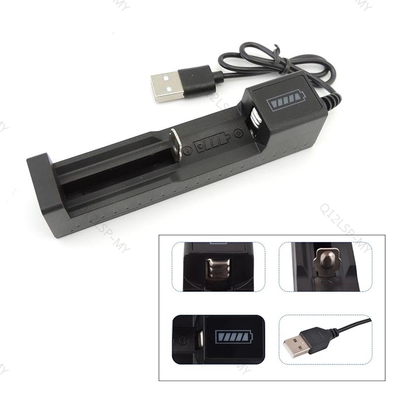 USB Charger Adapter LED Smart Chargering for Rechargeable Batteries Li ...