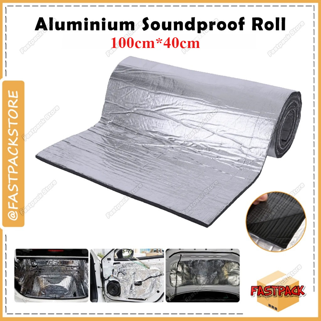 Car Hood Soundproofing Mat | Aluminum Foil Insulation Roll, Heat ...