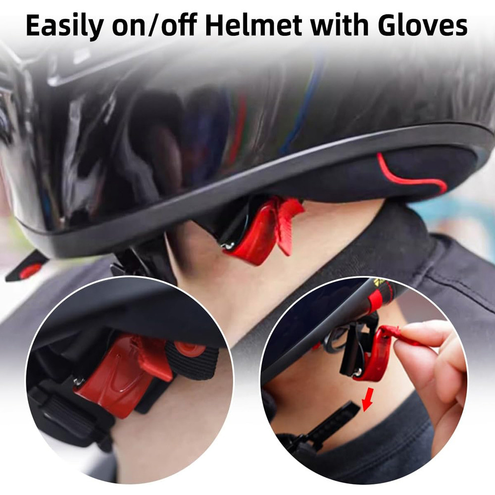 Sinhopsa Helmet Quick Release Buckle Motorcycle Chin Strap Button ...