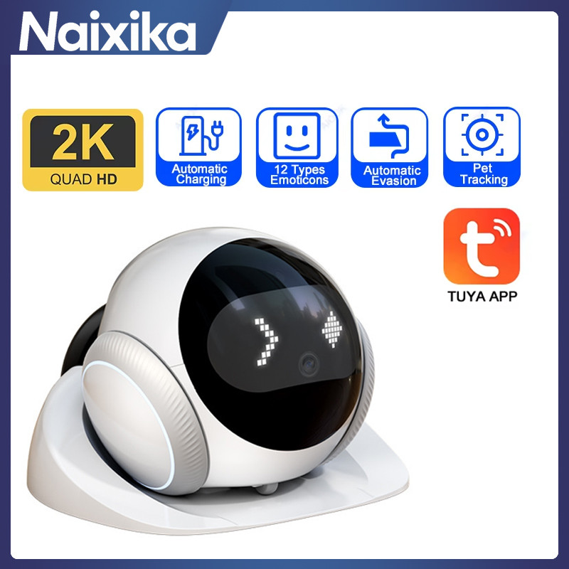 Smart Robot Camera 5G WiFi HD 2K Camera Pet Tracking Laser Indicator ...