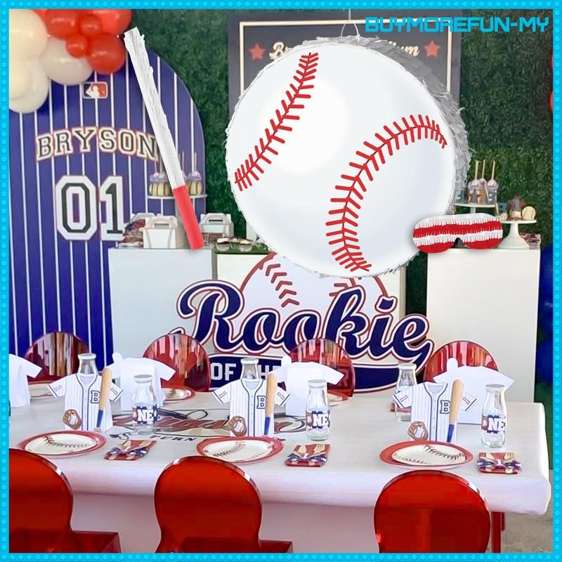 [BuymorefunMY] Baseball Piata Softball Paper Pinata Kids Indoor Outdoor ...