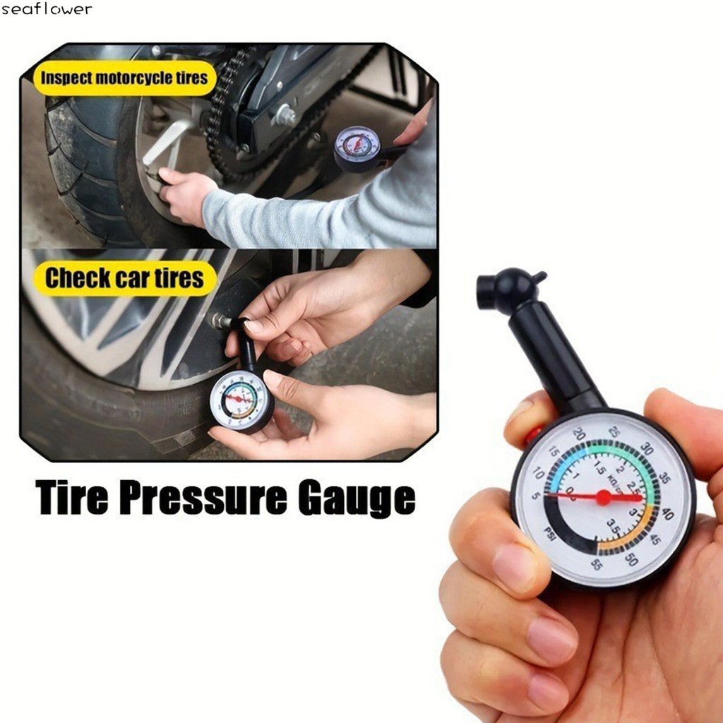 Car Pressure Gauge - Auto Tire Air Pressure Meter | Shopee Malaysia