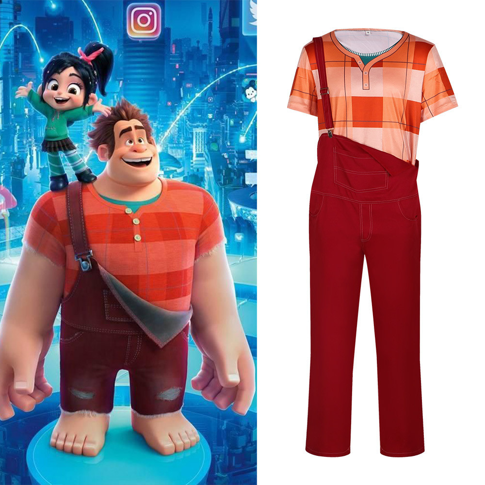 Anime-Style Wreck-It-Ralph Cosplay Costume for Halloween Parties FE9G ...