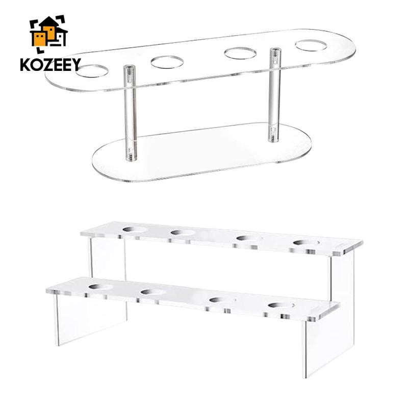KOZEEY Acrylic Ice Cream Cone Display Stand,Clear,Cupcake Baking Rack ...