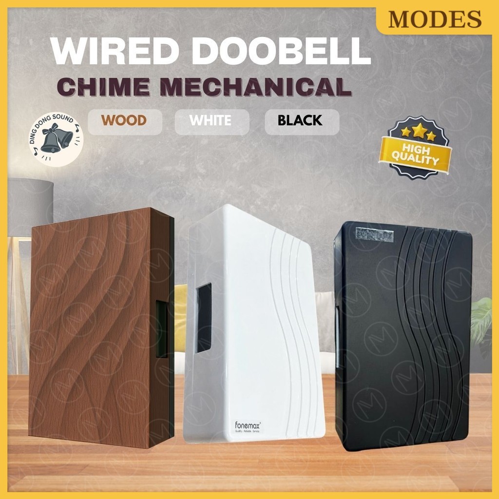 DOOR BELL WIRED HOME DOORBELL CHIMES DING DONG SOUND 240V ELECTRIC DOOR ...