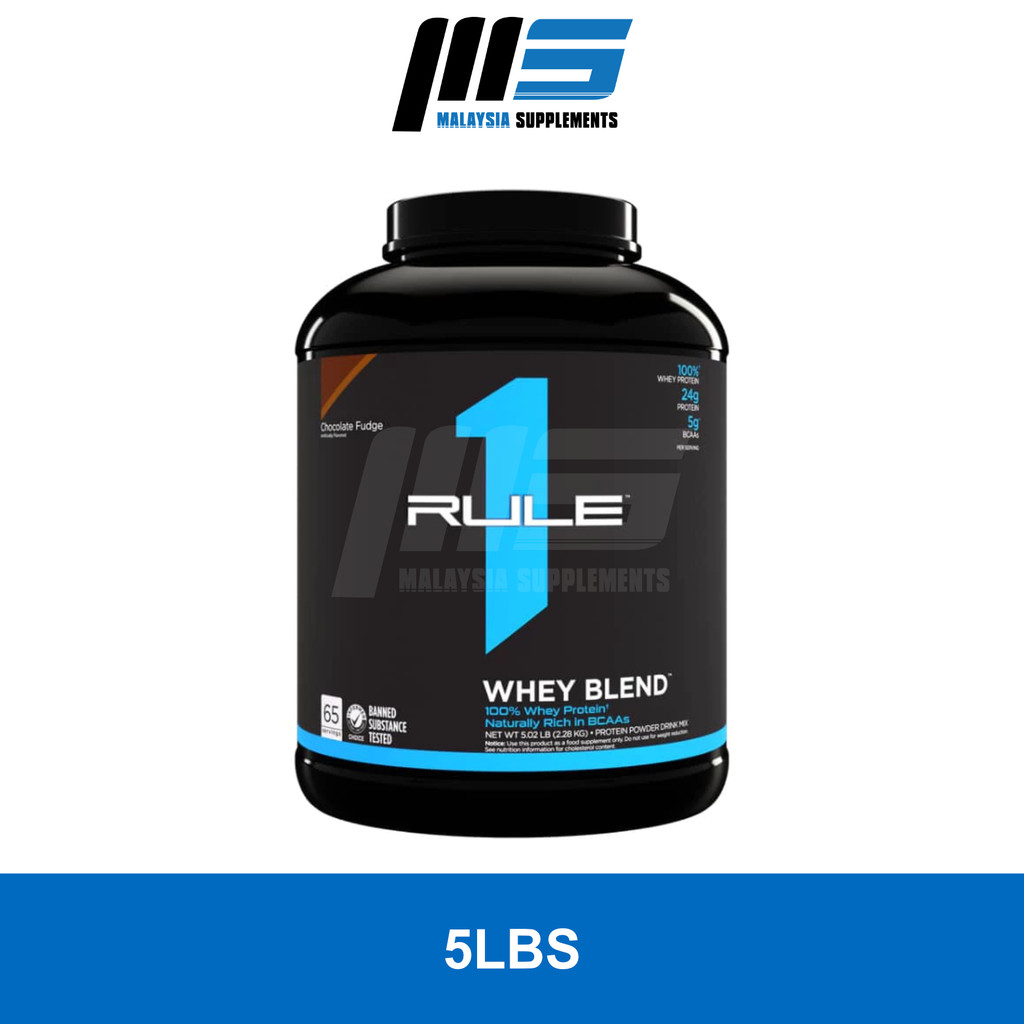 Rule 1 Whey Protein Blend (5lbs) - R1, 100% Whey Protein, Lean Muscle ...
