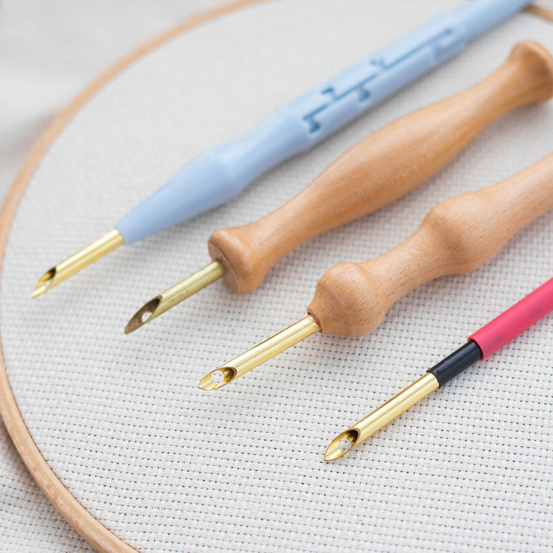 Russian Punch Needle– Thick Yarn Embroidery Tool Kit / Punch Pen ...