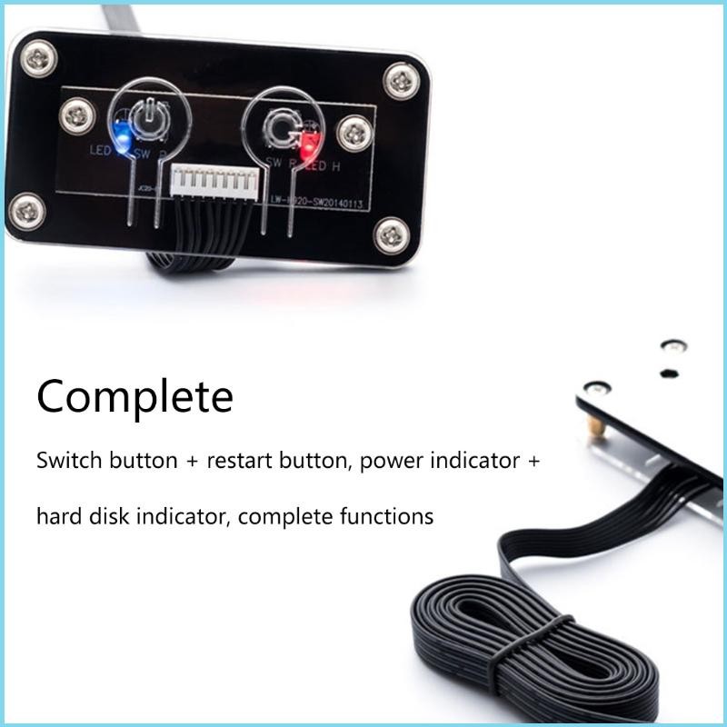 RUN Desktop Computer Switch External Power Switch PC for Case Power ...