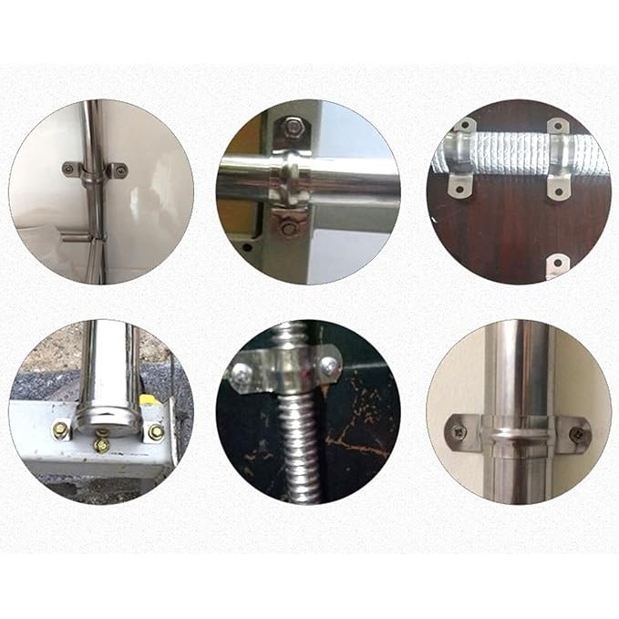 Malaysia PVC/Stainless Steel Water Pipe Clamp U Shaped 20 / 25mm Pipes ...