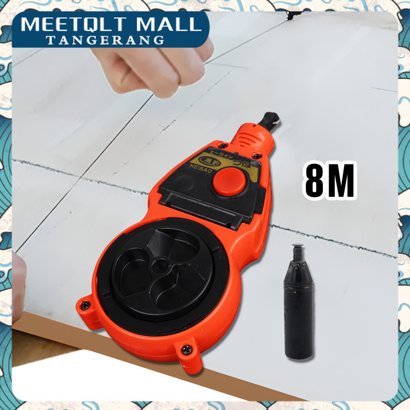 8M Sipatan Lot Ruler Thread Pull Carpenter Ink Marker Tajima | Shopee ...