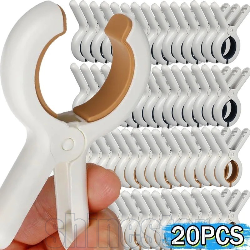 20Pcs Plastic Clothes Pegs - Windproof, Non-slip - Laundry Clothespins ...