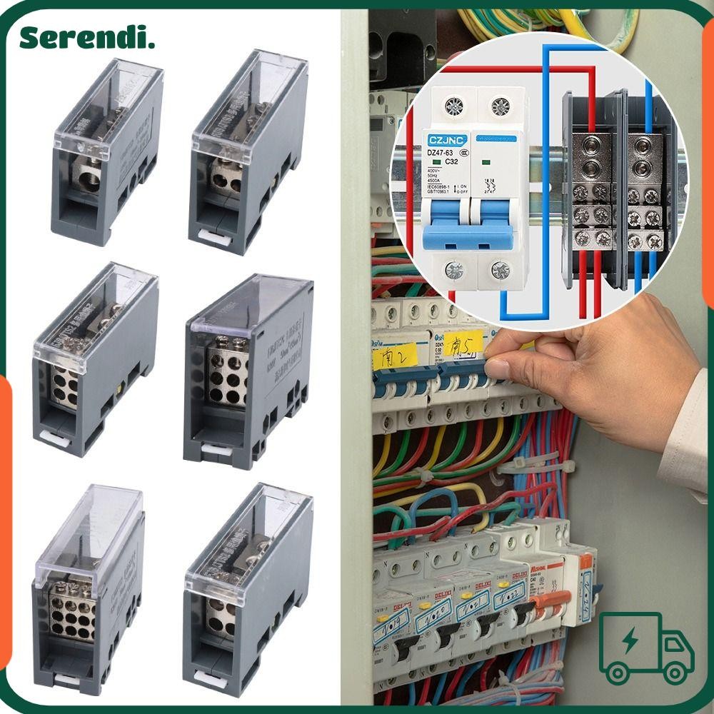 SERENDI Distribution Box, 150A One in Multiple out Din Rail Terminal Block, High Quality ...