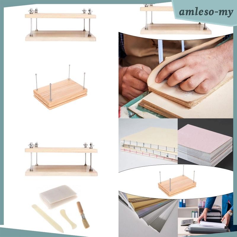 [AmlesoMY] Holzbuchpresse, Book Binding Tool, Stable Binding Machine ...