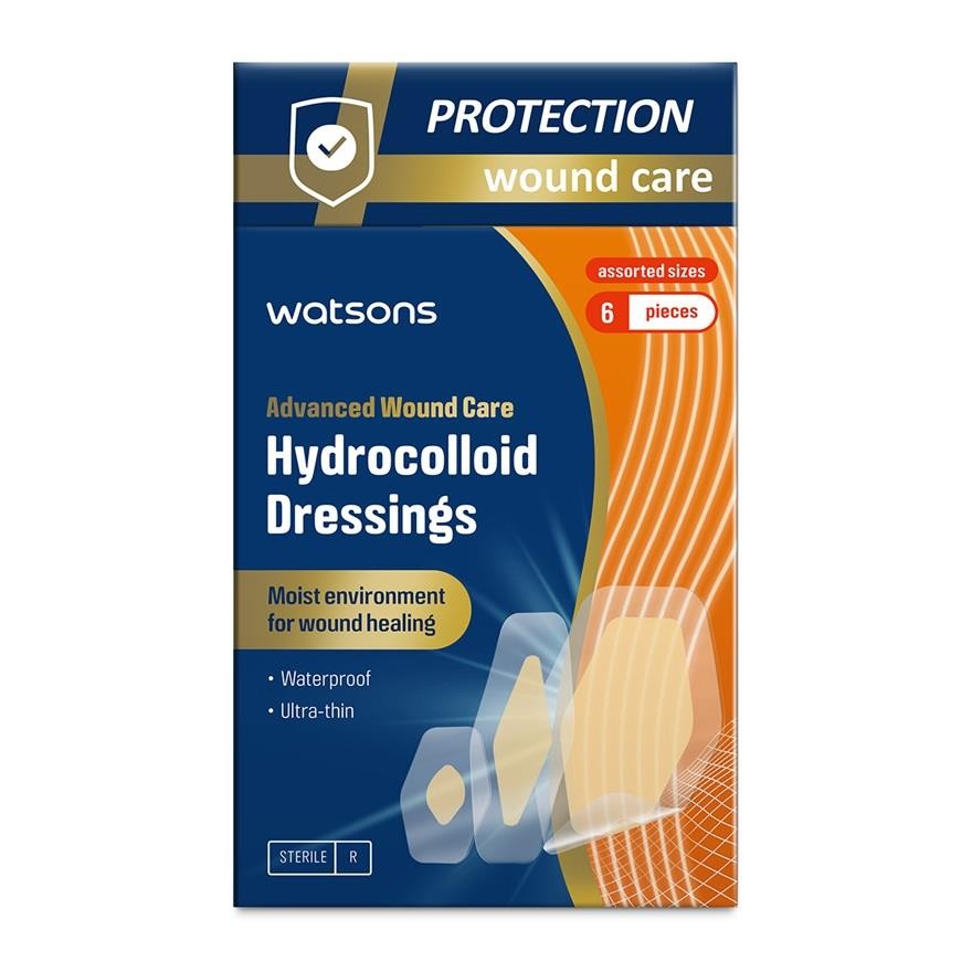 WATSONS Hydrocolloid Waterproof Plasters 6s | Shopee Malaysia