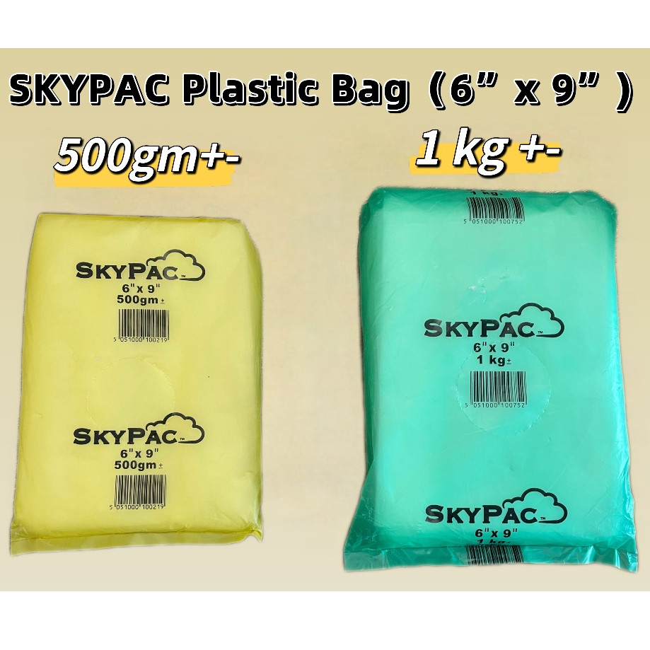 SKYPACK 6”x9” (500gm / 1KG) Plastic Bag | Shopee Malaysia