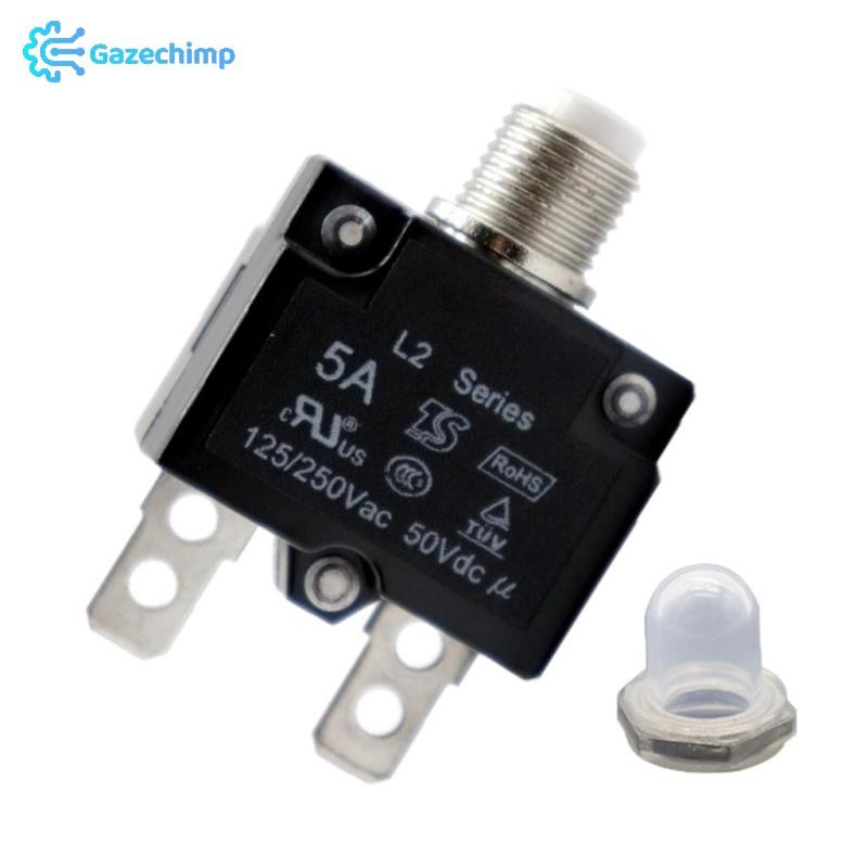 [Gazechimp] 12V Push Button Resettable Thermal Circuit Breaker Overload ...