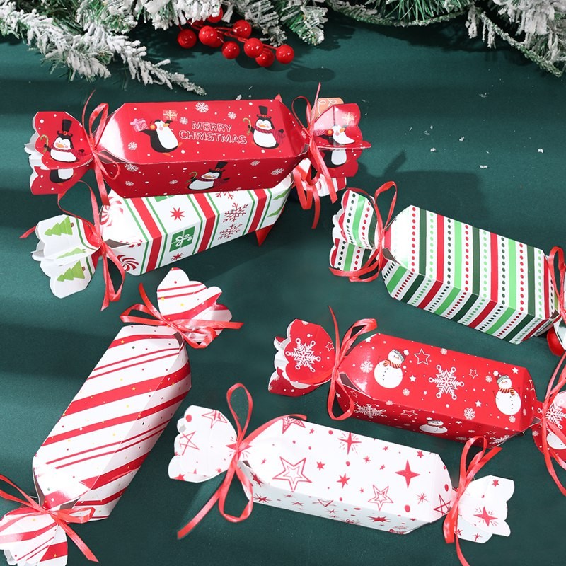 Christmas Mixed Pattern Candy Box Surprise Gift Candy Shape Surprise ...