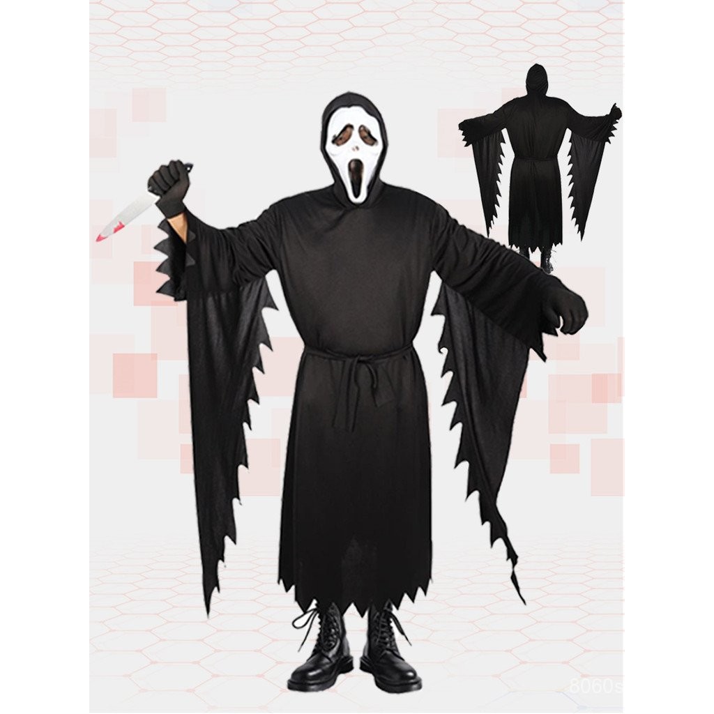 Screaming cos Costume Horror Thriller cosplay Halloween Cloak Movie ...
