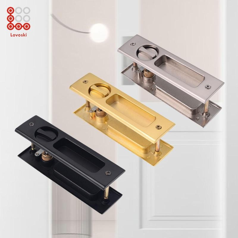 [Lovoski] Privacy Pocket Door Lock Pocket Door Hardware Invisible Door ...