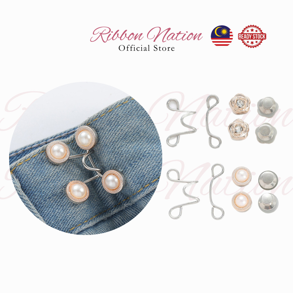 🎀 🇲🇾 𝐑𝐄𝐀𝐃𝐘 𝐒𝐓𝐎𝐂𝐊 🇲🇾🎀 Diamond Clip Loose Jeans Belts Buckle Jeans Clip ...