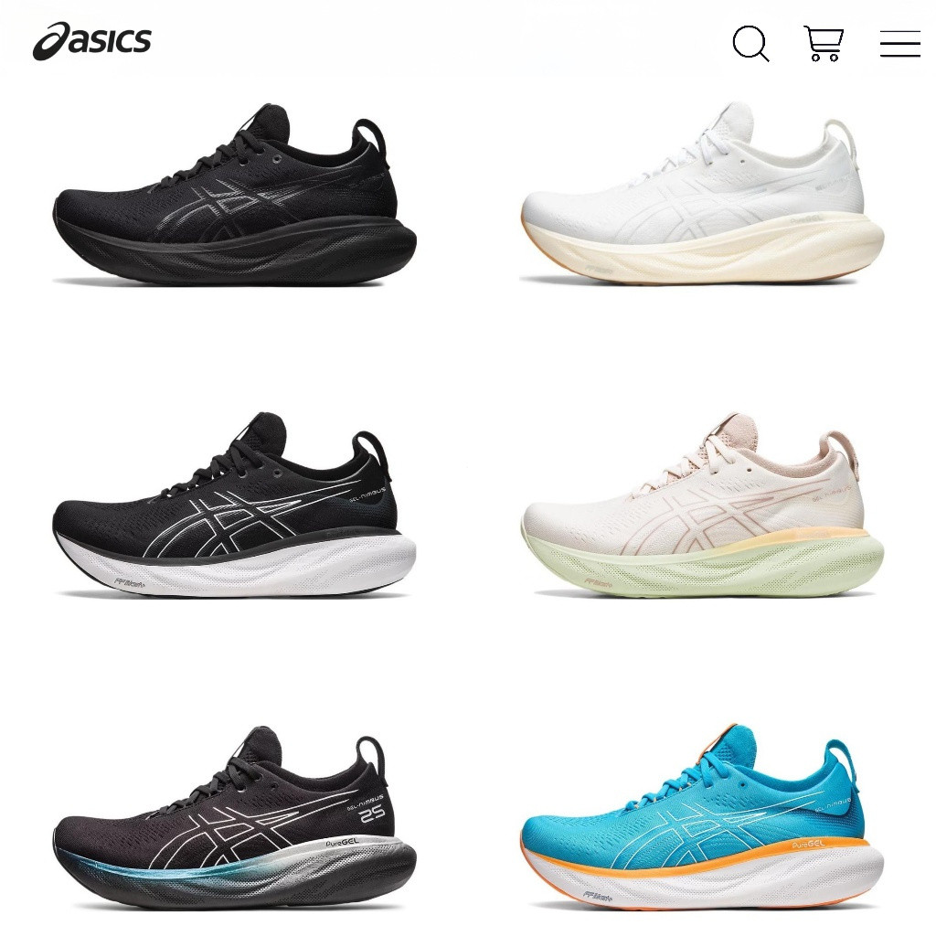 ASICS GEL-NIMBUS 25 Kasut Larian Kusyen Lantunan Penyerapan Kejutan ...