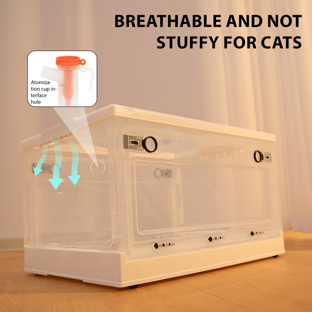 【Fast delivery】 Pet Nebulizer Box - Portable Oxygen Therapy Cage for ...